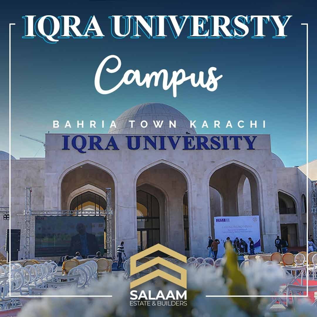IQRA University Campus in Bahria Town Karachi - Salaam Estate & Builders