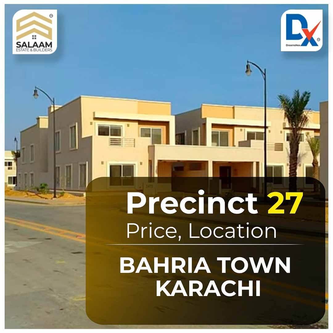 Precinct 27 Bahria Town Karachi - Price, Location - Salaam estate